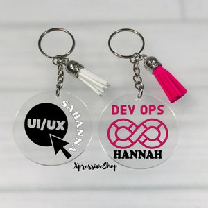 Computer Programmer Keychain: HTML CSS Javascript Coding Gift, Software ...