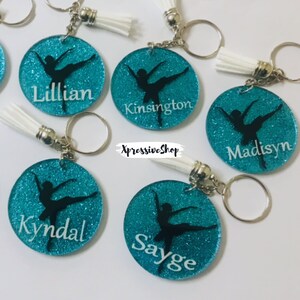 Personalized Ballet Keychains, Ballet Dancer, Ballerina Keychain ...