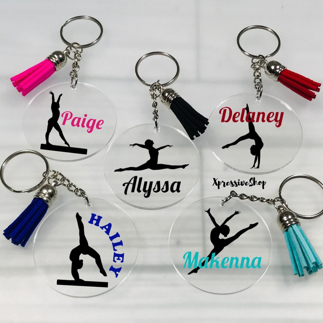 Personalized Gymnast Keychain: Custom Rhythmic Gymnastics Gift - Etsy