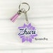 Personalized Acrylic Keychain Round Keychains Custom Name Keyrings With ...