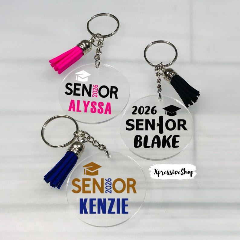 Personalized 2026 Graduation Keychain: Custom Senior Class of 2026 ...