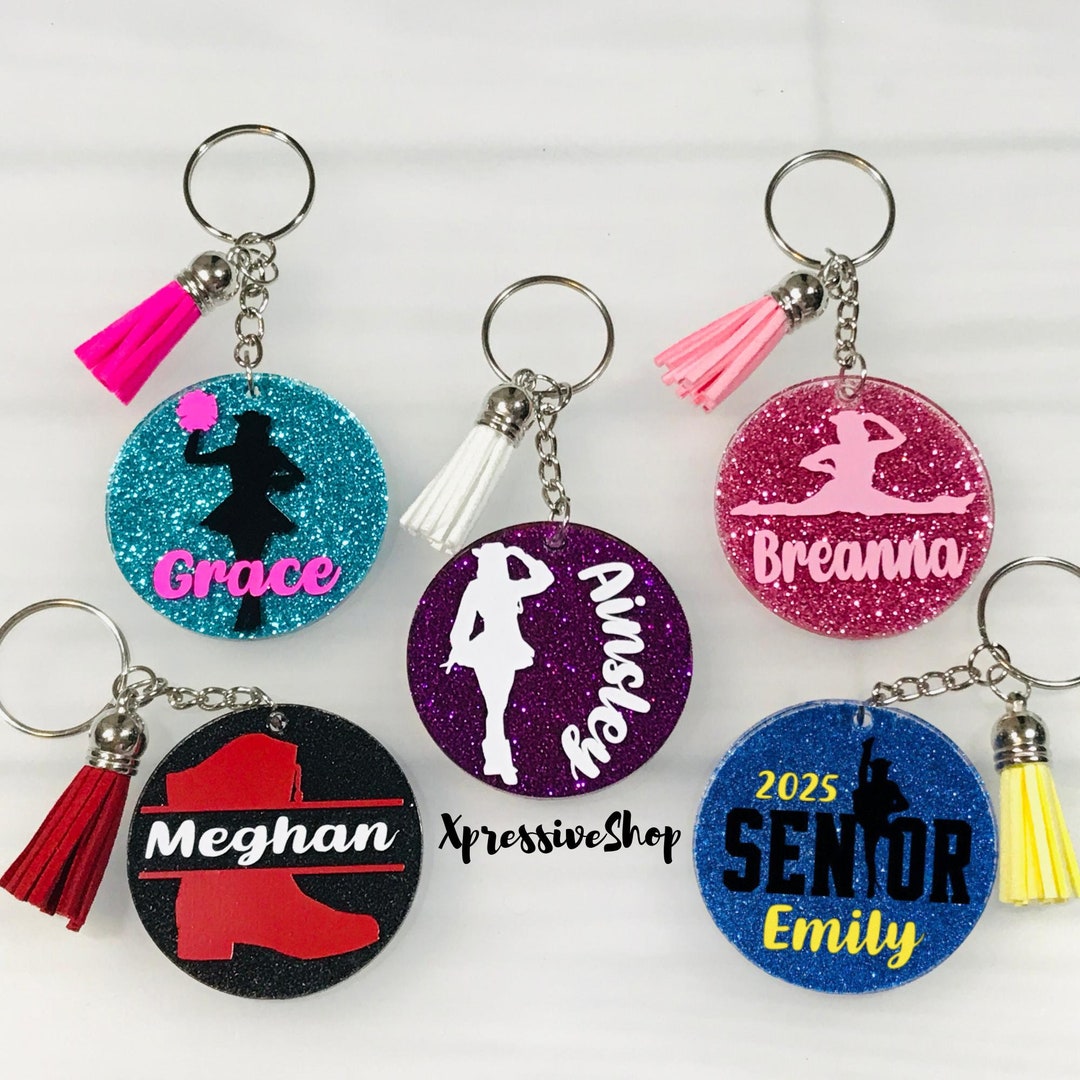 Personalized Drill Team Keychain, Drill Team Gift, Drill Team Bag Tag ...