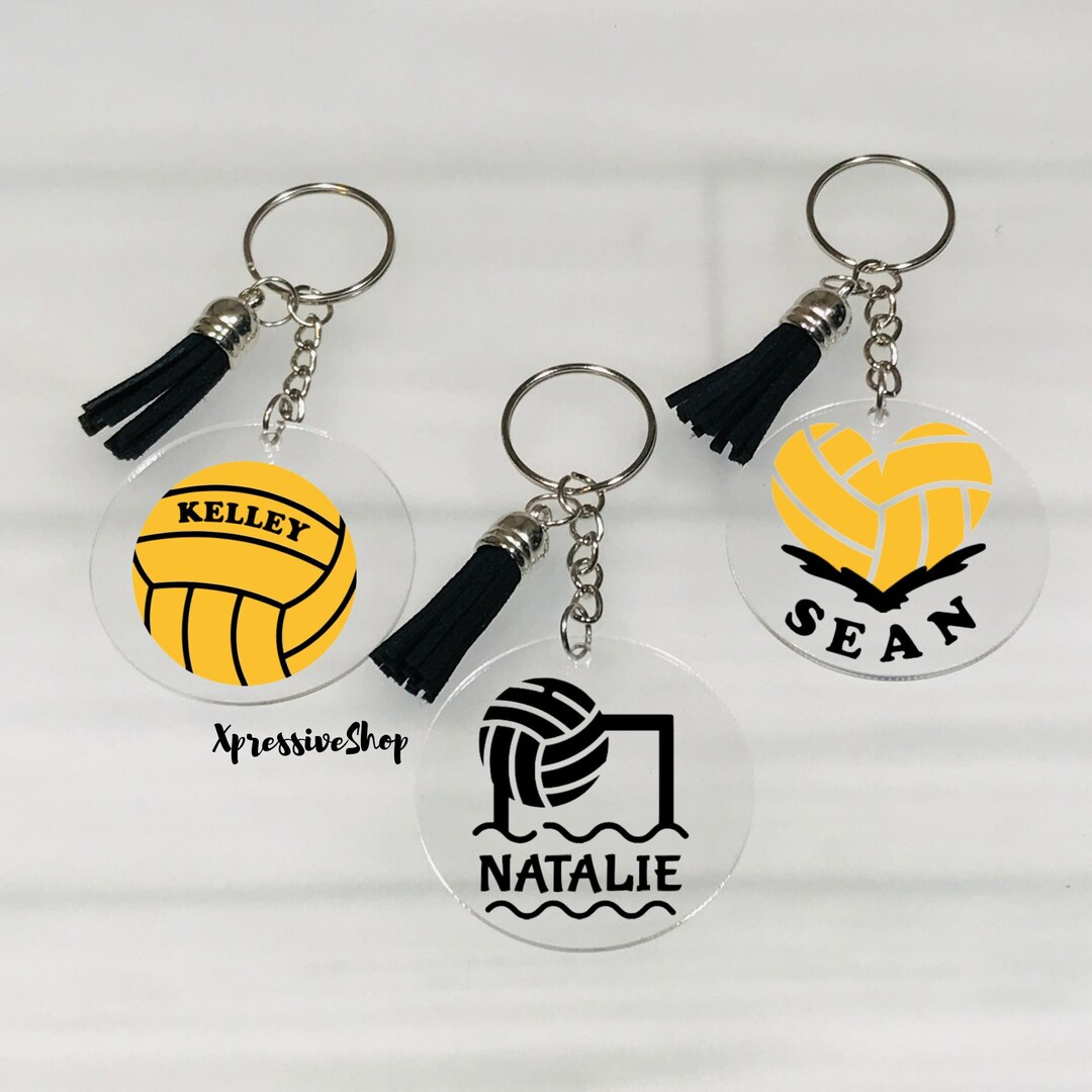 Personalized Water Polo Keychain, Water Polo Bag Tag, Water Polo Team ...