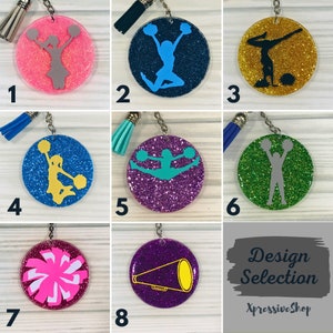 Personalized Cheerleader Keychains Cheer Keyring With Tassel - Etsy