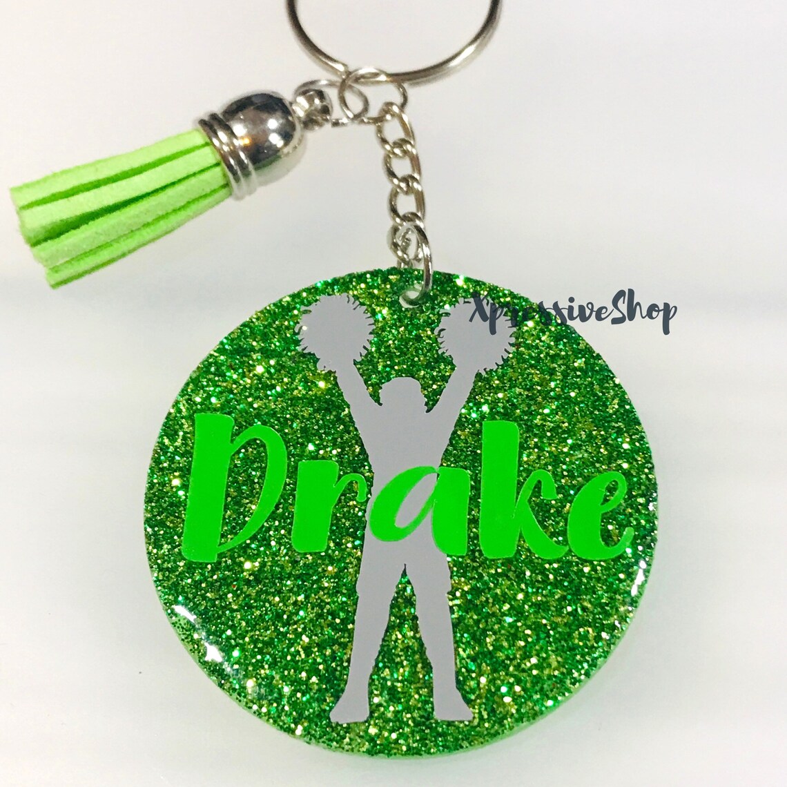 Personalized Cheerleader Keychains Cheer Keyring With Tassel - Etsy
