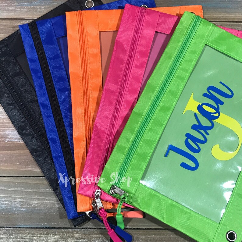 Personalized Monogram Name Pencil Pouch for Kids Crayon Bag - Etsy