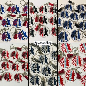 Personalized Cheerleader Name Keychains | Dance Keychain | Cheer ...