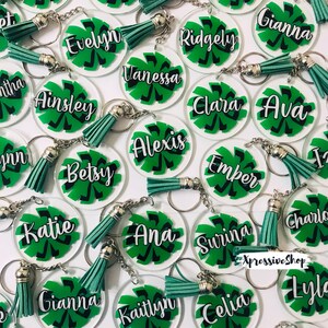 Personalized Cheerleader Name Keychains Dance Keychain Cheer Backpack ...