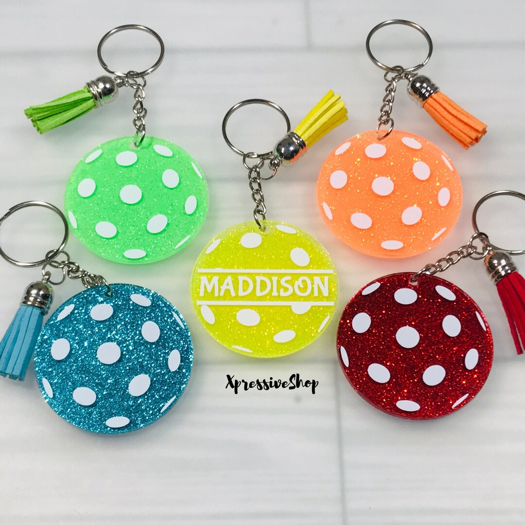 Personalized Pickleball Keychain, Pickleball Bag Tag, Pickleball Gifts ...