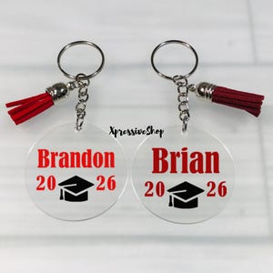 Personalized 2026 Graduation Keychain: Custom Senior Class of 2026 ...