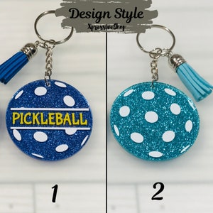 Personalized Pickleball Keychain, Pickleball Bag Tag, Pickleball Gifts ...