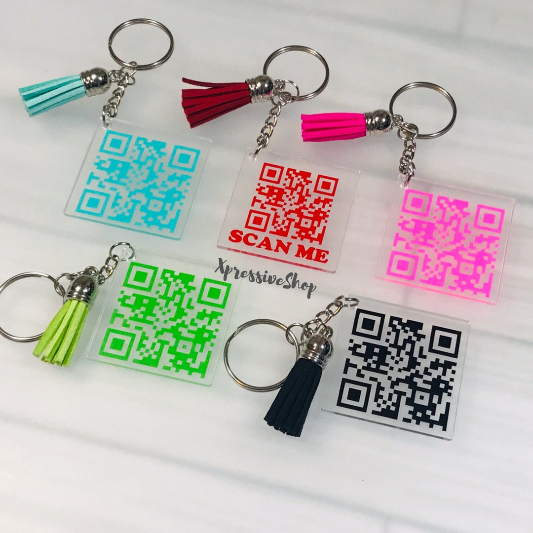 QR Code Keychain, Website Business Keychain, Apple Music Song Keychain ...