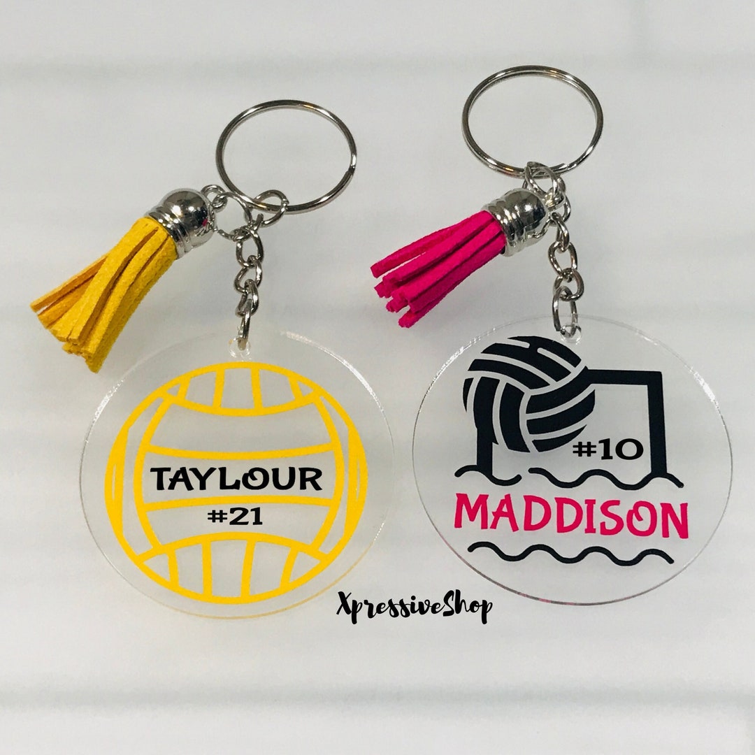 Personalized Water Polo Keychain, Water Polo Bag Tag, Water Polo Team ...