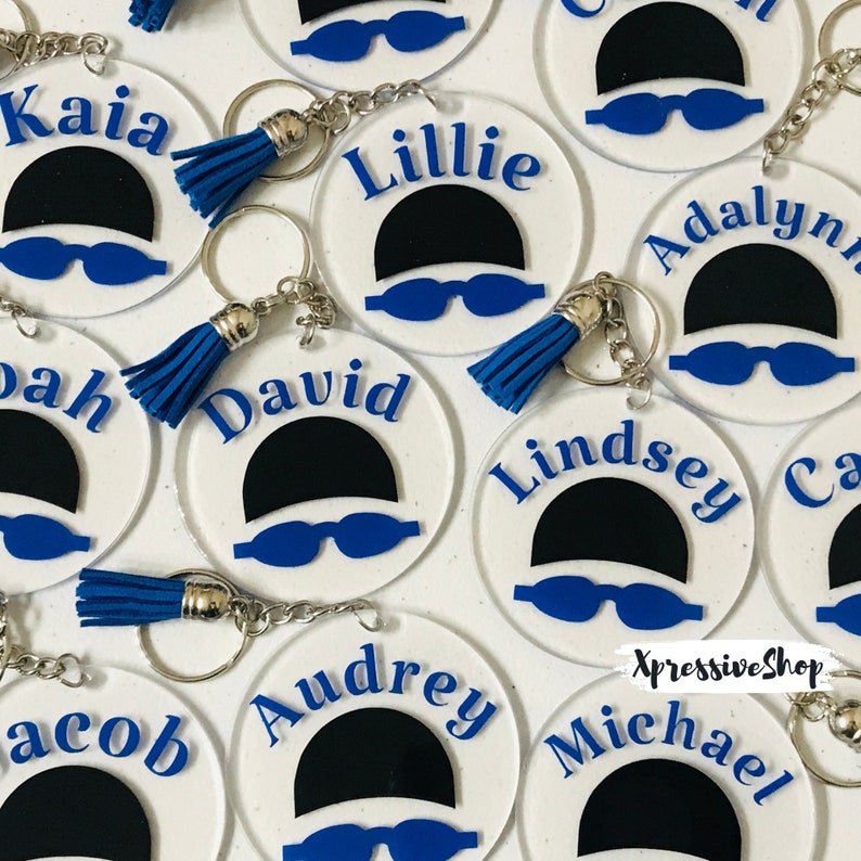 Personalized Swim Keychain: Swimming Gift, Aquatics Artistic Swimmer ...