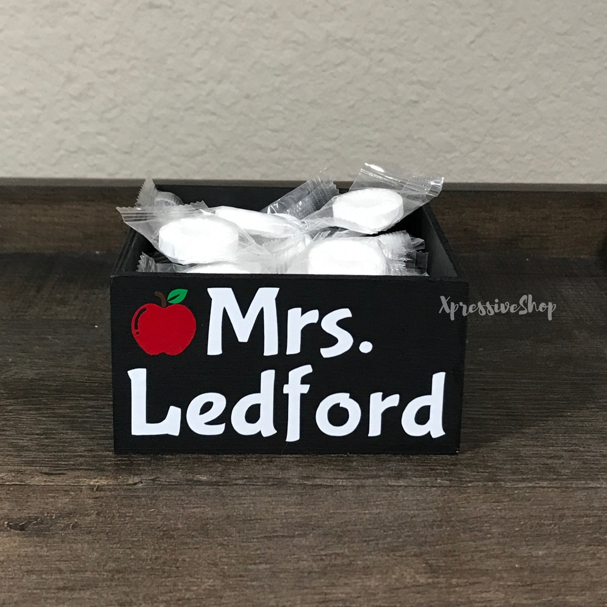 Personalized Paper Clip Holder Teacher Desk Organizer - Etsy