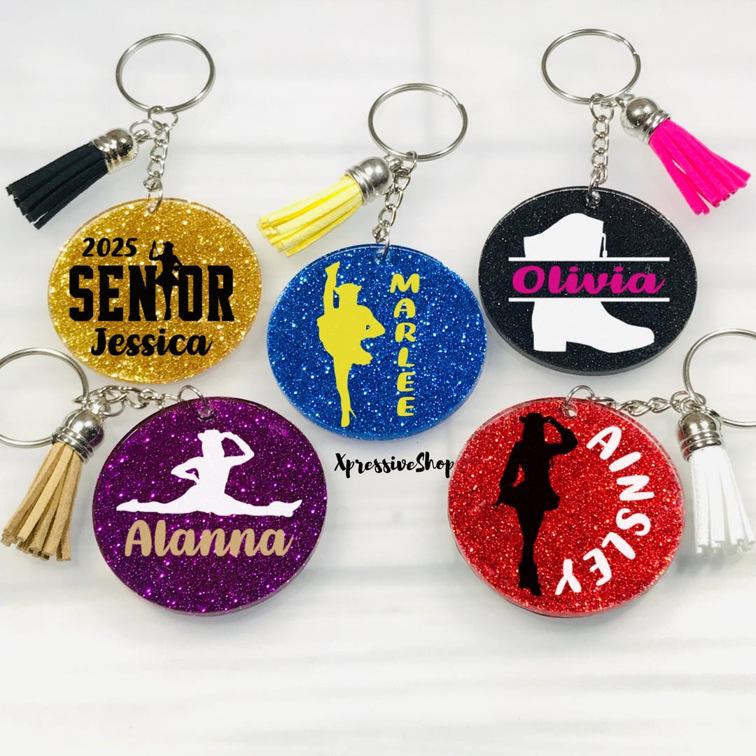 Personalized Drill Team Keychain, Drill Team Gift, Drill Team Bag Tag ...