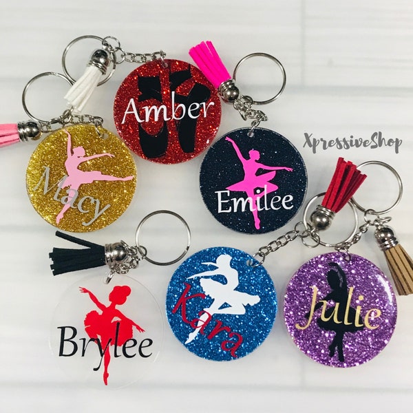 Personalized Keychain Ballet - Etsy