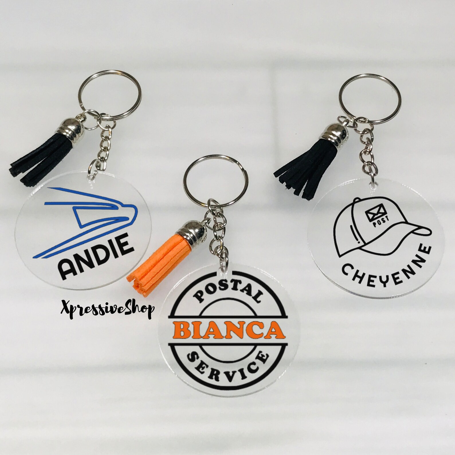 Personalized Mail Truck Keychain | Custom USPS Letter Carrier Gift ...