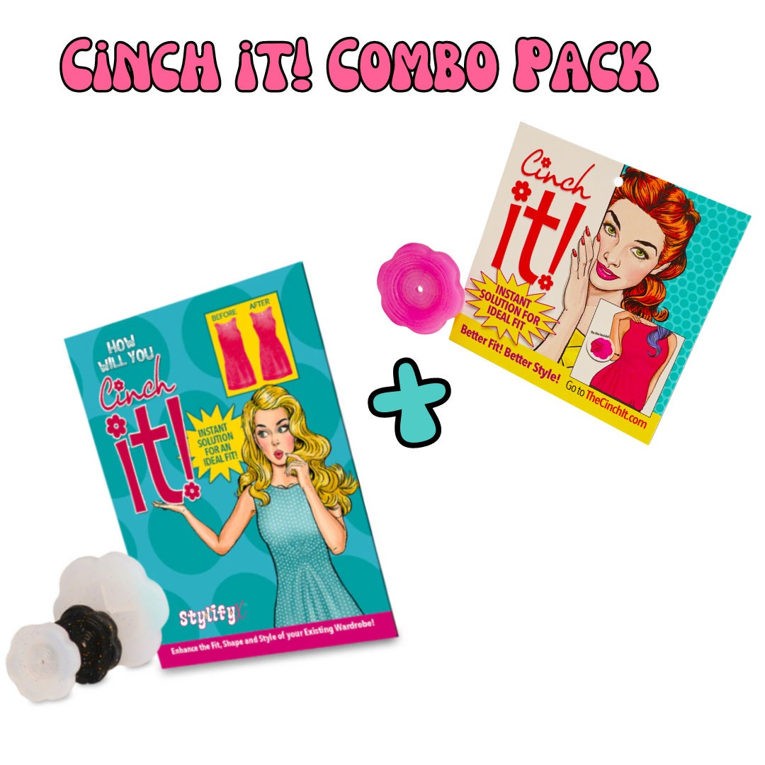 Cinch It! Combo Pack Clothing Cinch Clips – No Sew Fit for Dresses ...