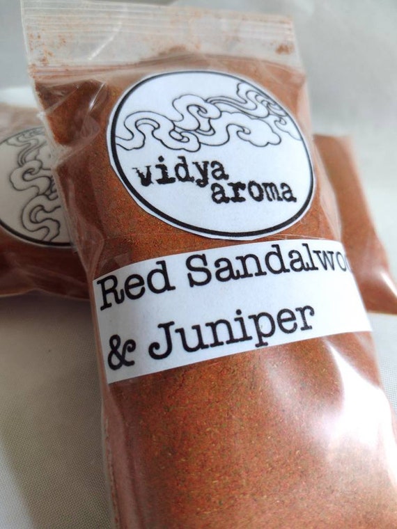 Organic Incense Powder Red Sandalwood & Juniper Riwo Sang - Etsy