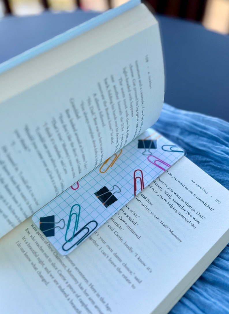 Back to School Paper Bookmark, Laminated, Fun School Supplies Pattern, Perfect for Kids - Etsy