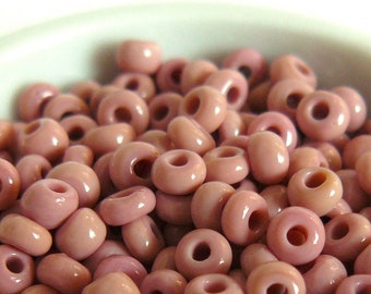 OPAL CHEYENNE PINK Size 7/0 Vintage Czech Seed Beads Colorfast | Etsy