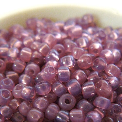 OPAL CHEYENNE PINK Size 7/0 Vintage Czech Seed Beads Colorfast | Etsy