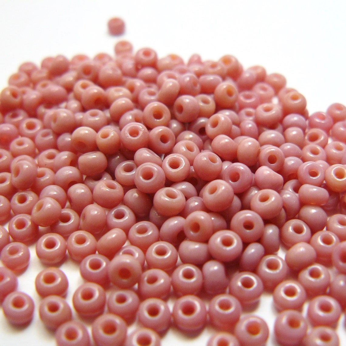 OPAL CHEYENNE PINK Size 7/0 Vintage Czech Seed Beads Colorfast | Etsy