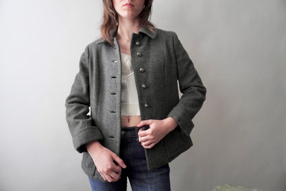 1960s wool military style jacket | 1960s wool jacket … - Gem