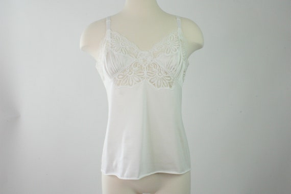Vintage 1960s Camisole Lace Bust Camisole Sheer L Gem