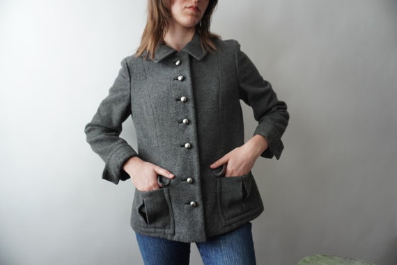 1960s wool military style jacket | 1960s wool jacket … - Gem