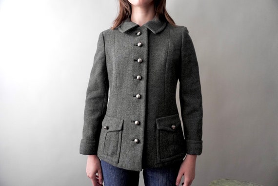 1960s wool military style jacket | 1960s wool jacket … - Gem