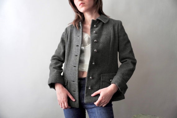 1960s wool military style jacket | 1960s wool jacket … - Gem