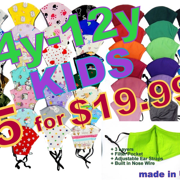 Kids Masks - Etsy