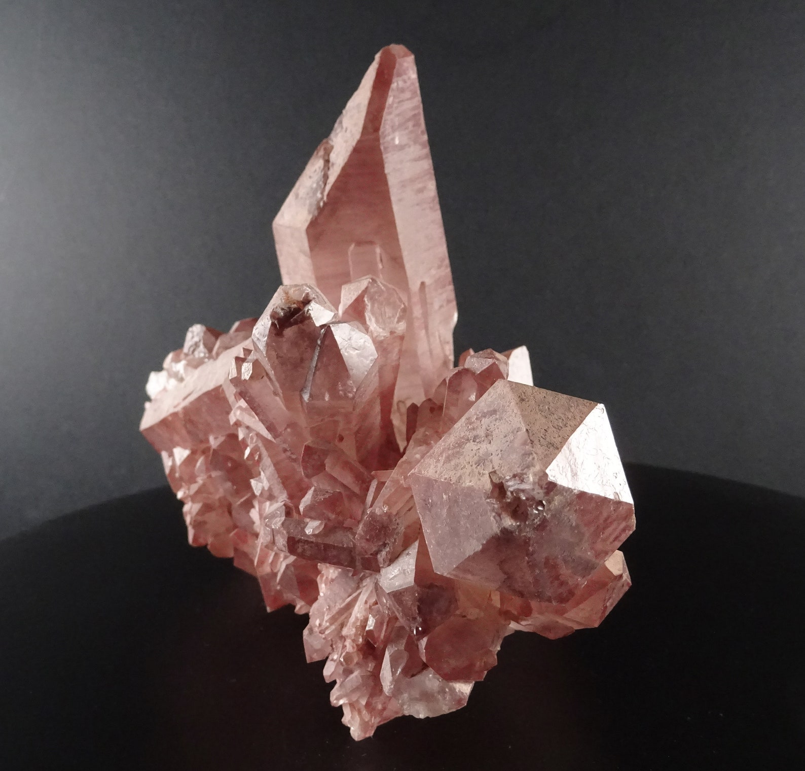 Large Deep Red Lithium Quartz Double Terminated Cluster - Etsy