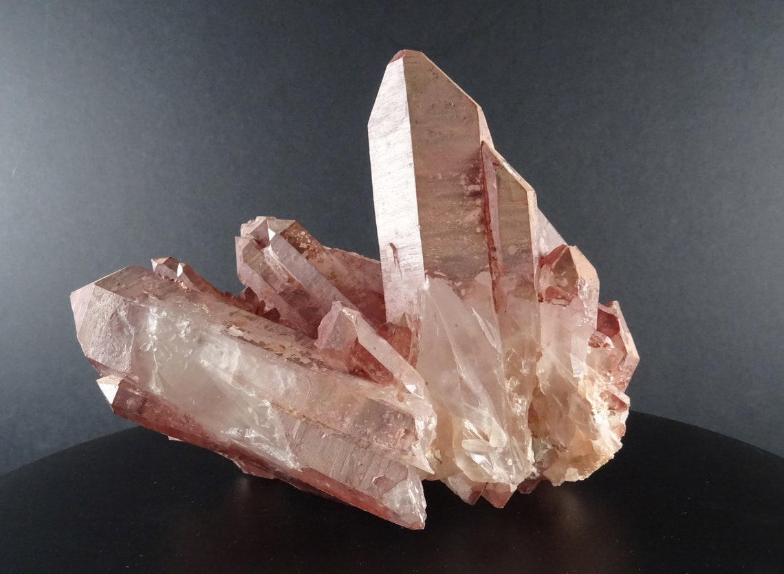 Large Deep Red Lithium Quartz Double Terminated Cluster - Etsy