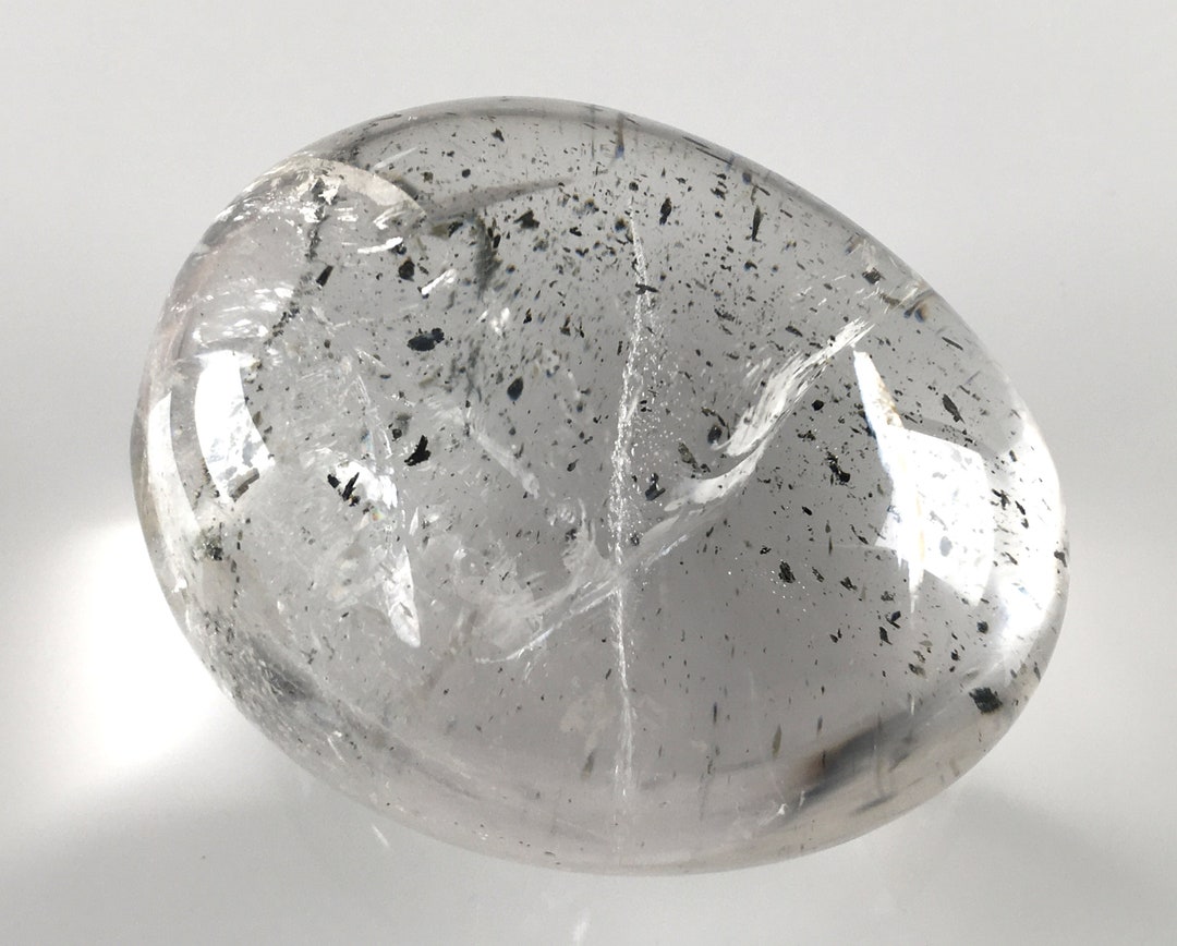 Quartz Pebble With Quirky Floating Chlorite - Etsy