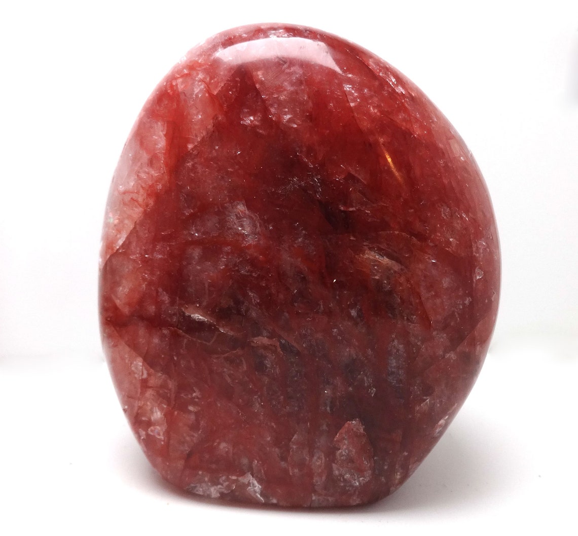 Quartz de feu sparkly poli rouge rubis - Etsy France