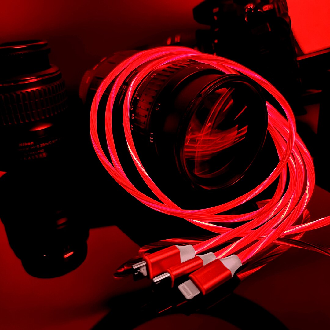 Nintendo Switch Lava Red Triple Charging Connector LED android/apple 1 ...