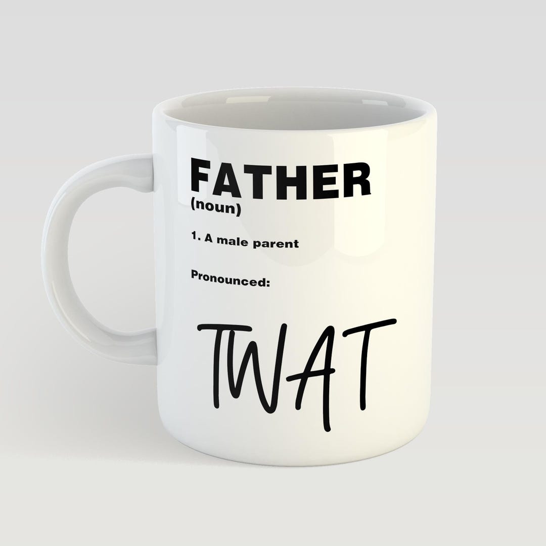 Funny Father Definition Mug: Rude Dad Gift - Etsy