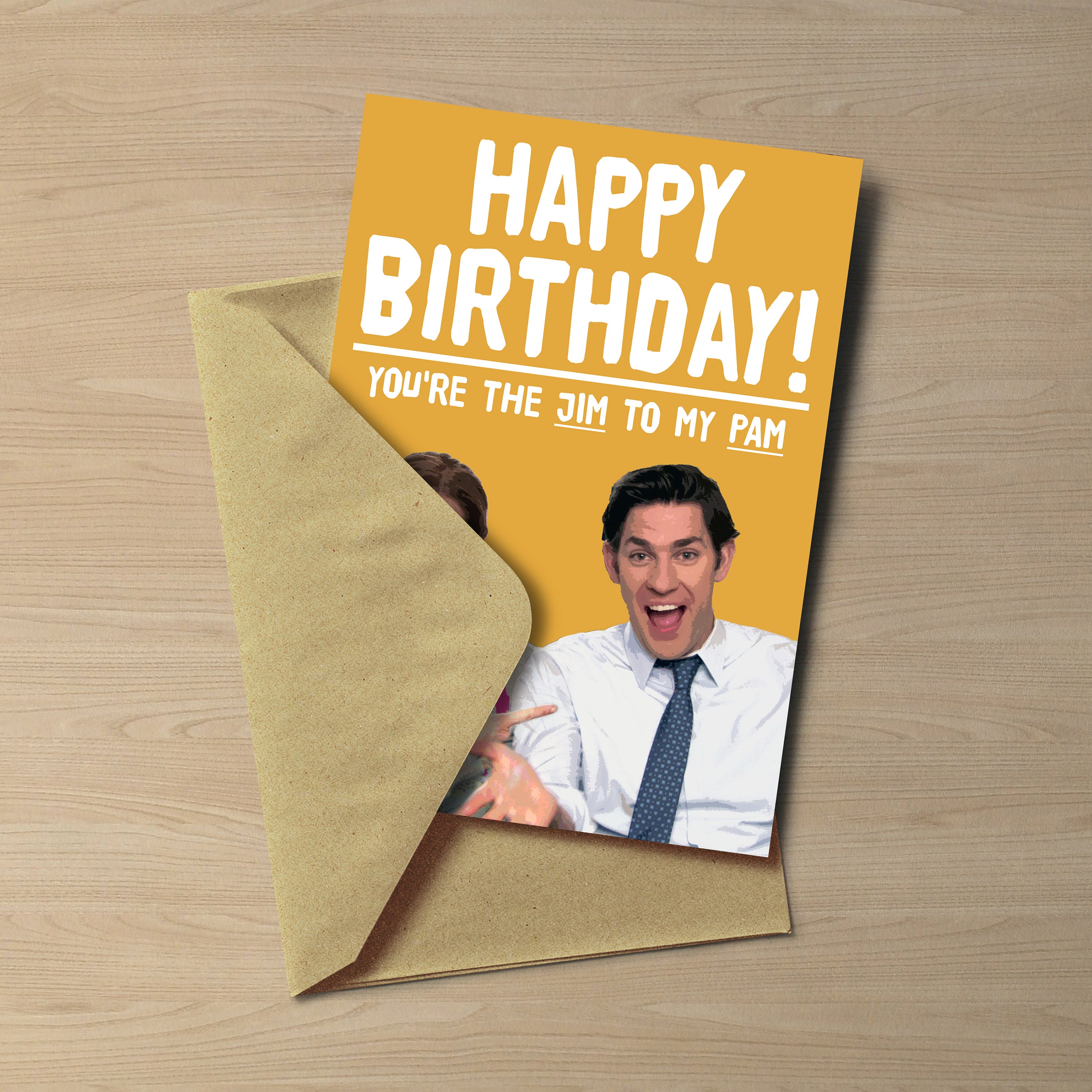 Jim & Pam Birthday Card: the Office US, Funny Birthday Gift - Etsy UK