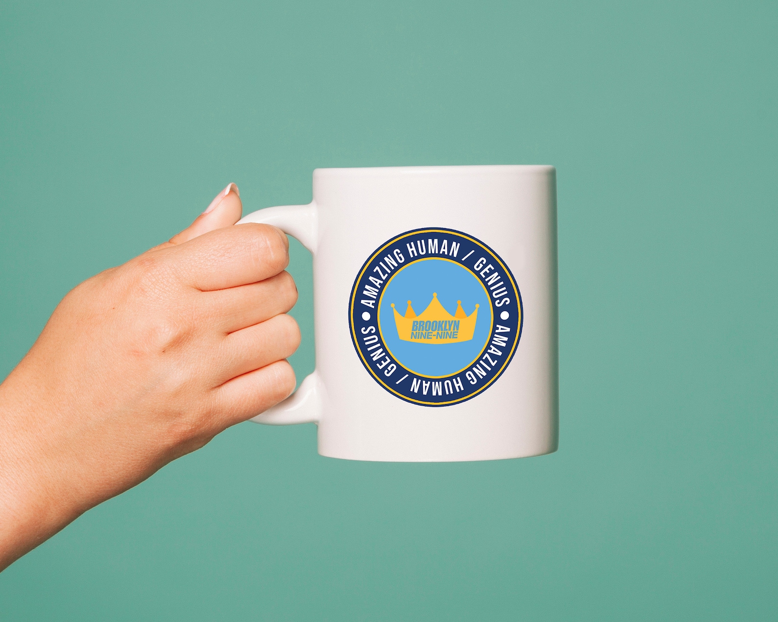 Brooklyn Nine Nine Amazing Human / Genius Mug Brooklyn 99 - Etsy