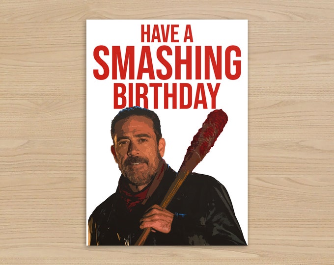 The Walking Dead Birthday Card Badegg happy Birthday You Survived ...