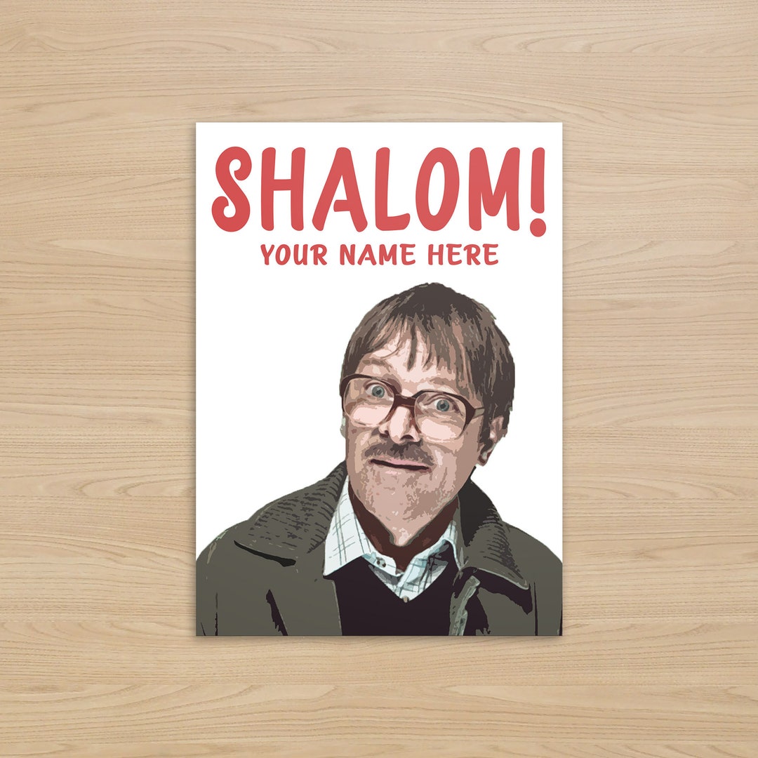Friday Night Dinner Card Jim Shalom Card Personalised Funny Birthday ...