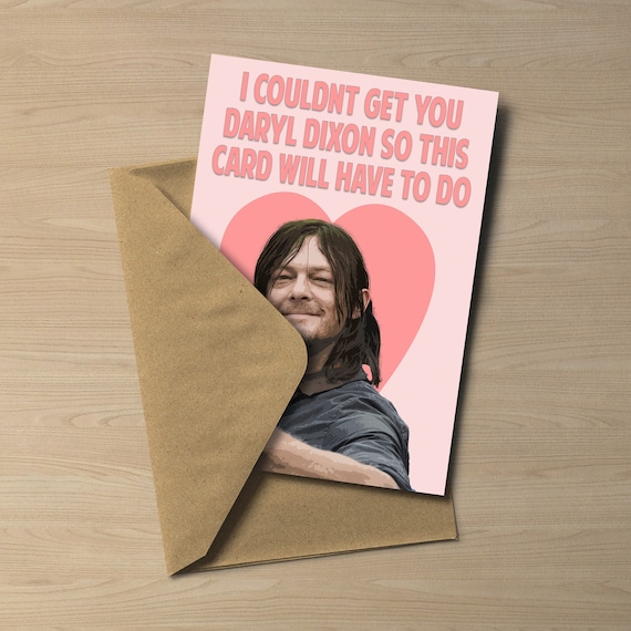The Walking Dead Valentines Cards Daryl