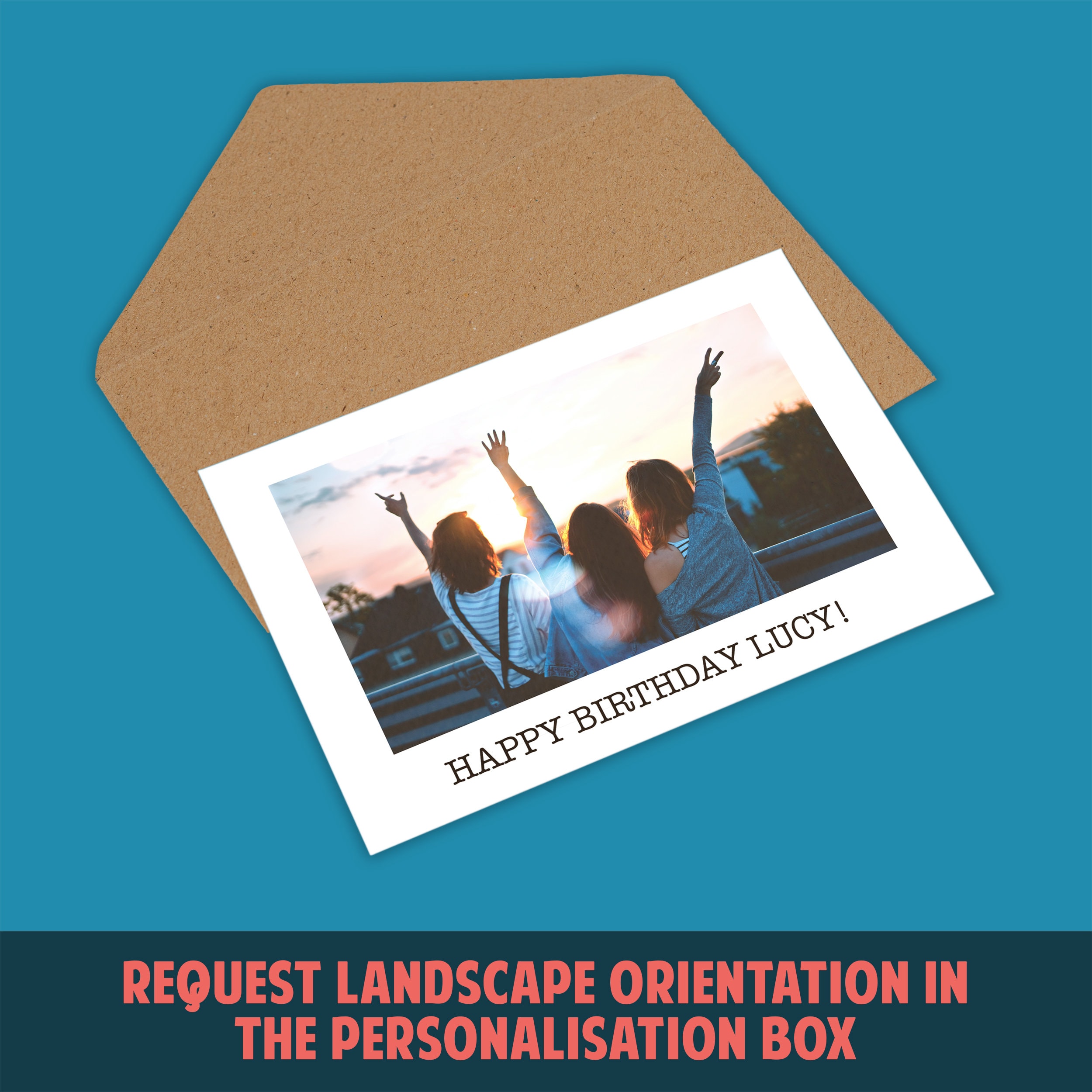 Custom Photo Card Personalised Greeting Card Perfect Gift - Etsy