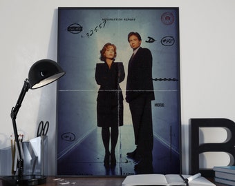 X-files Xfiles Mulder's Office TV Show Poster Blueprint - Etsy