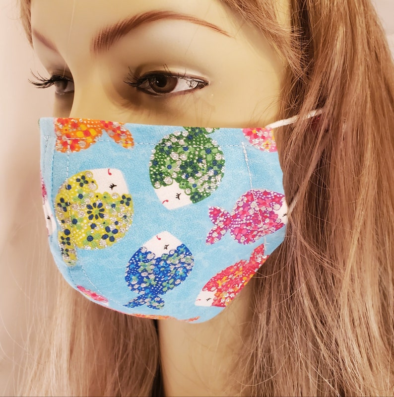 Under The Sea face Mask-Sea life Face Mask-Fish Mask-Beach | Etsy