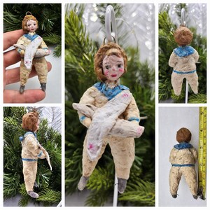 Space Exploration Traditional Characters Cotton Spun Christmas Vintage ...