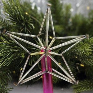 Vintage Christmas Star Toppers Antique Glass Decoration Ornaments - Etsy